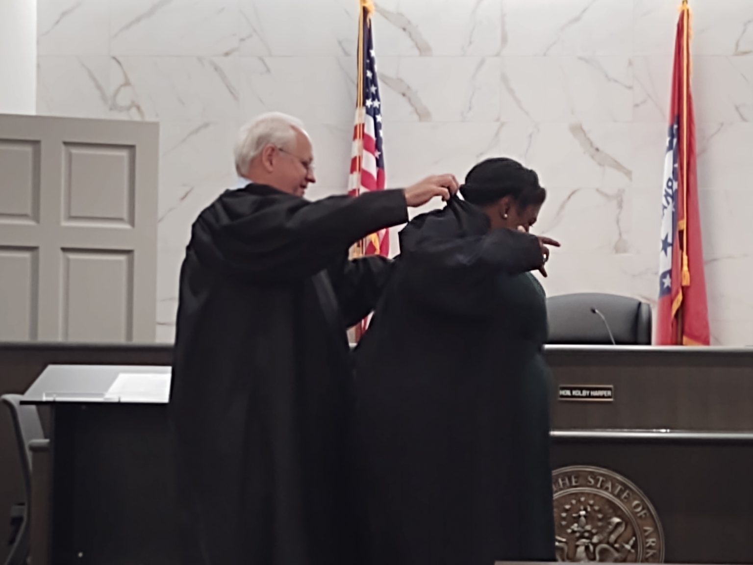 New District Judge Kolby Harper Sworn In – Hope Prescott
