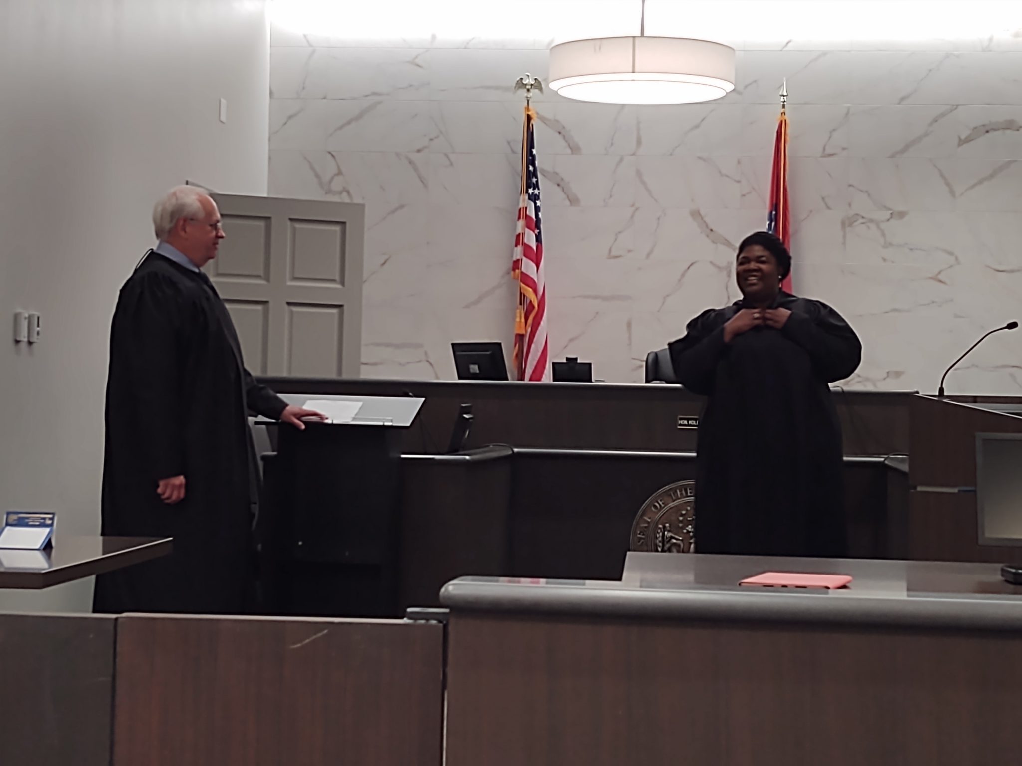 New District Judge Kolby Harper Sworn In – Hope Prescott