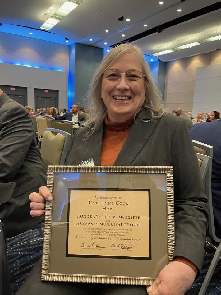 Catherine Cook Named Honorary Life Member of the Arkansas Municipal ...