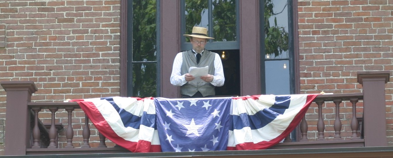 Josh Williams Reads Declaration of Independence at Historic Washington ...