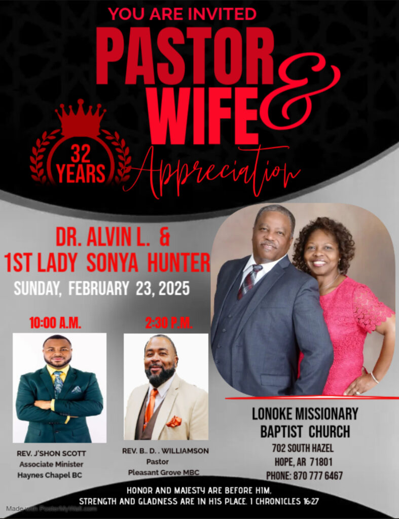 Dr. Alvin Hunter & First Lady Sonya Hunter to Celebrate 32nd ...