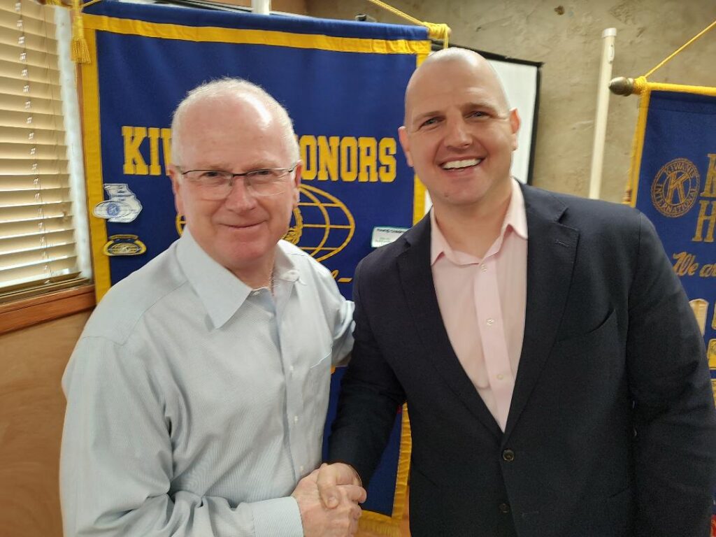 Hope Kiwanis Club Hears Good News Program from Dr. Jonathan Crossley of ...