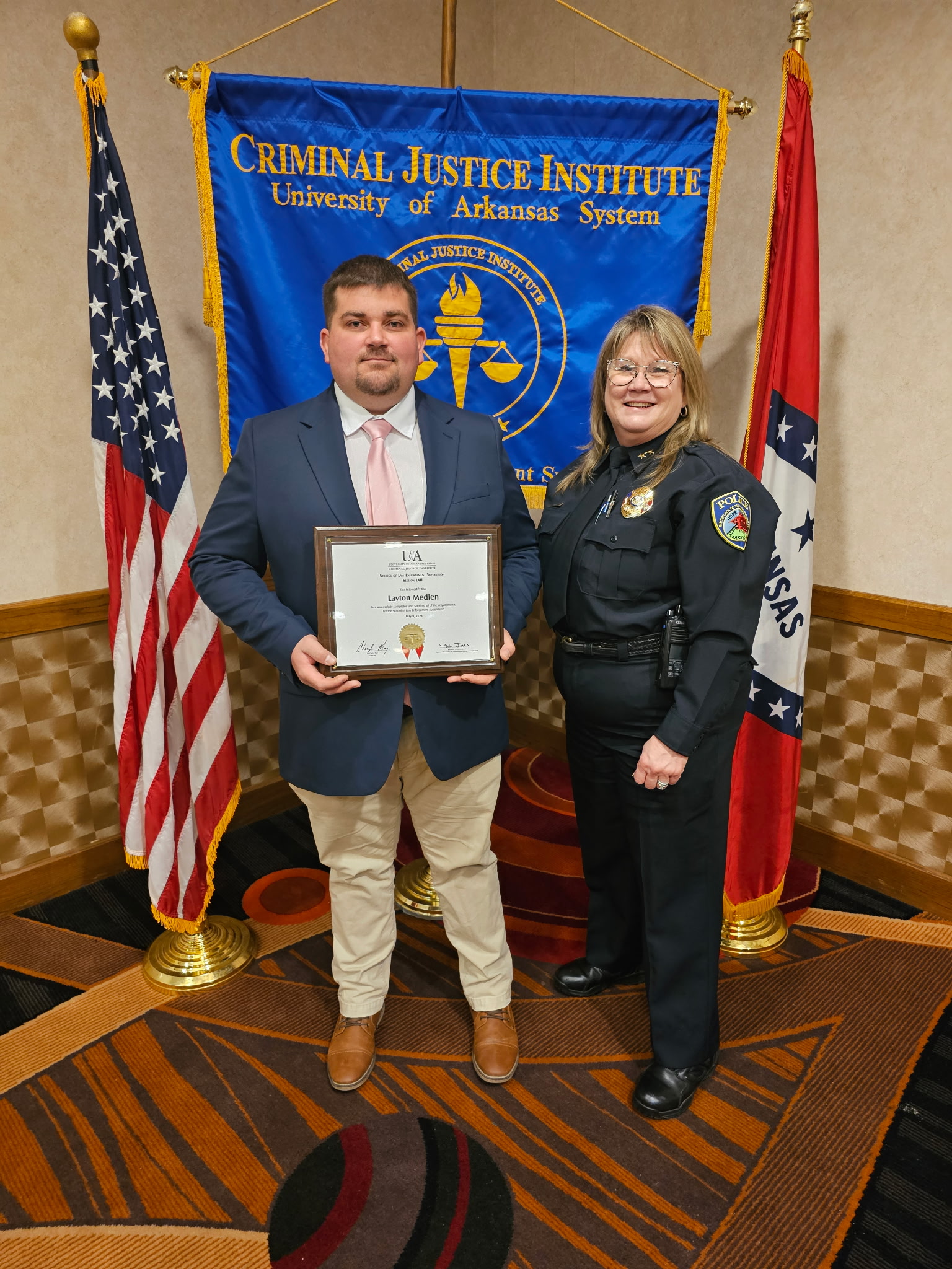 Hope Police Sgt. Medlen graduates from Criminal Justice Institute’s ...