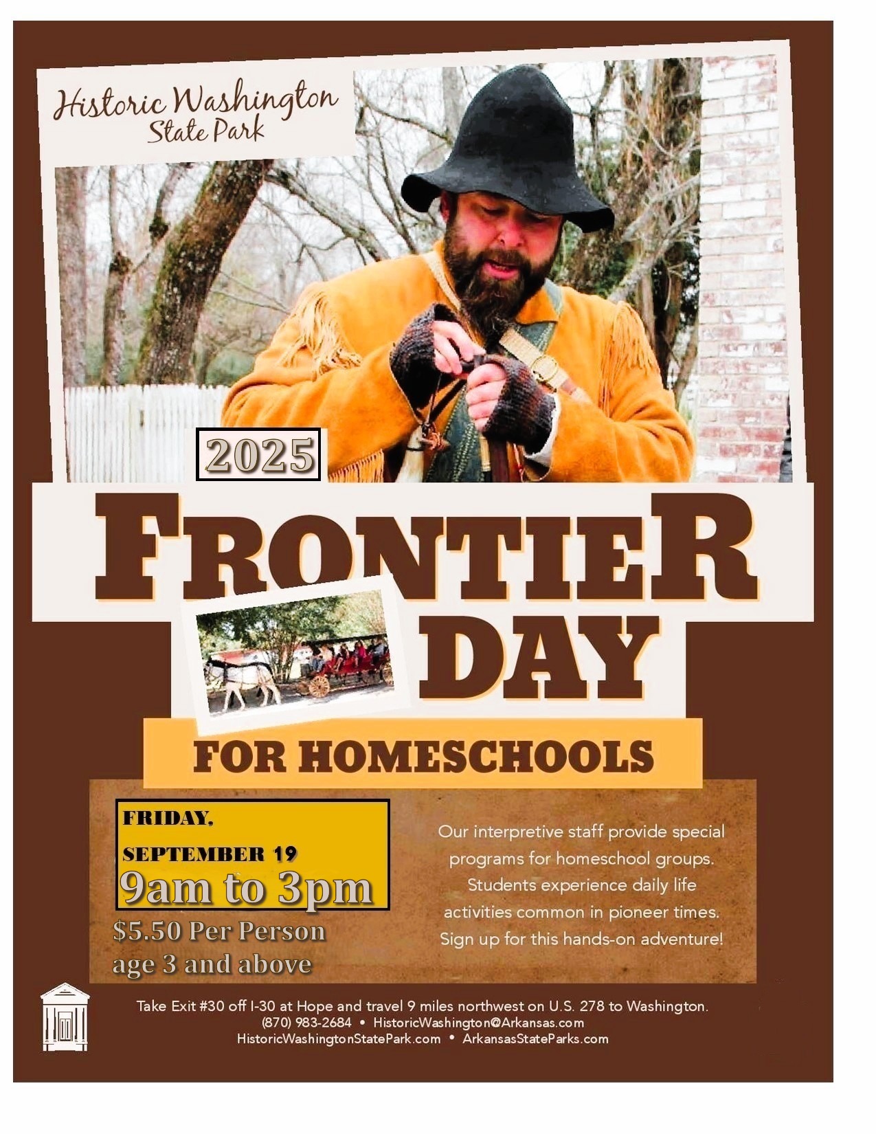 “Frontier Days for Homeschool Students” at Historic Washington – Hope ...