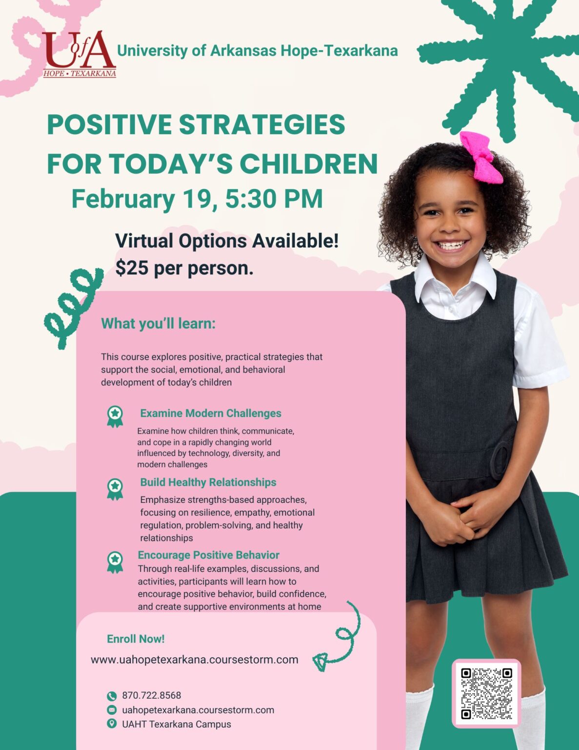 Positive Strategies for Today’s Children course to be held at UA Hope ...